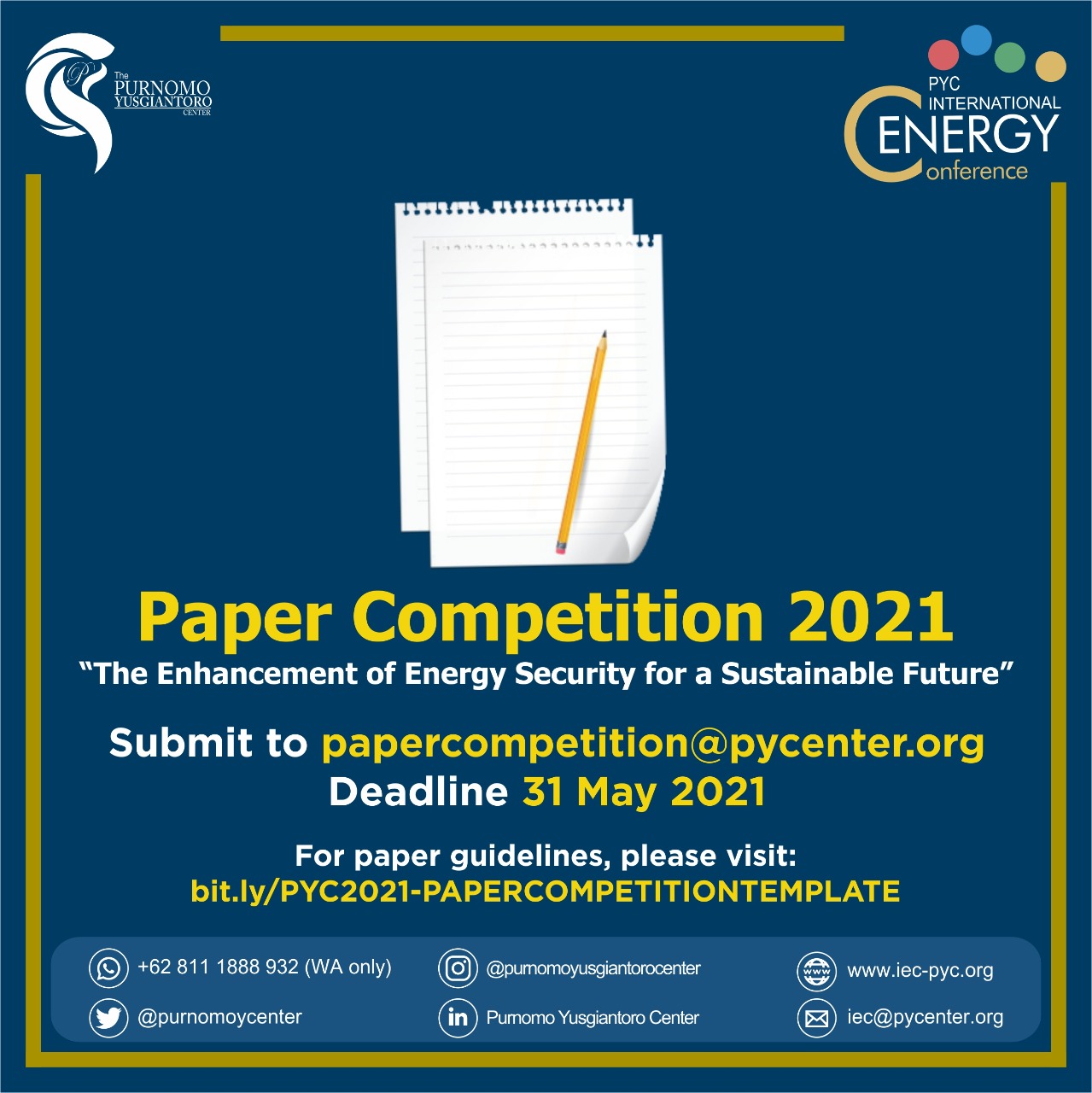 PYC Paper Competition – PYC International Energy Conference